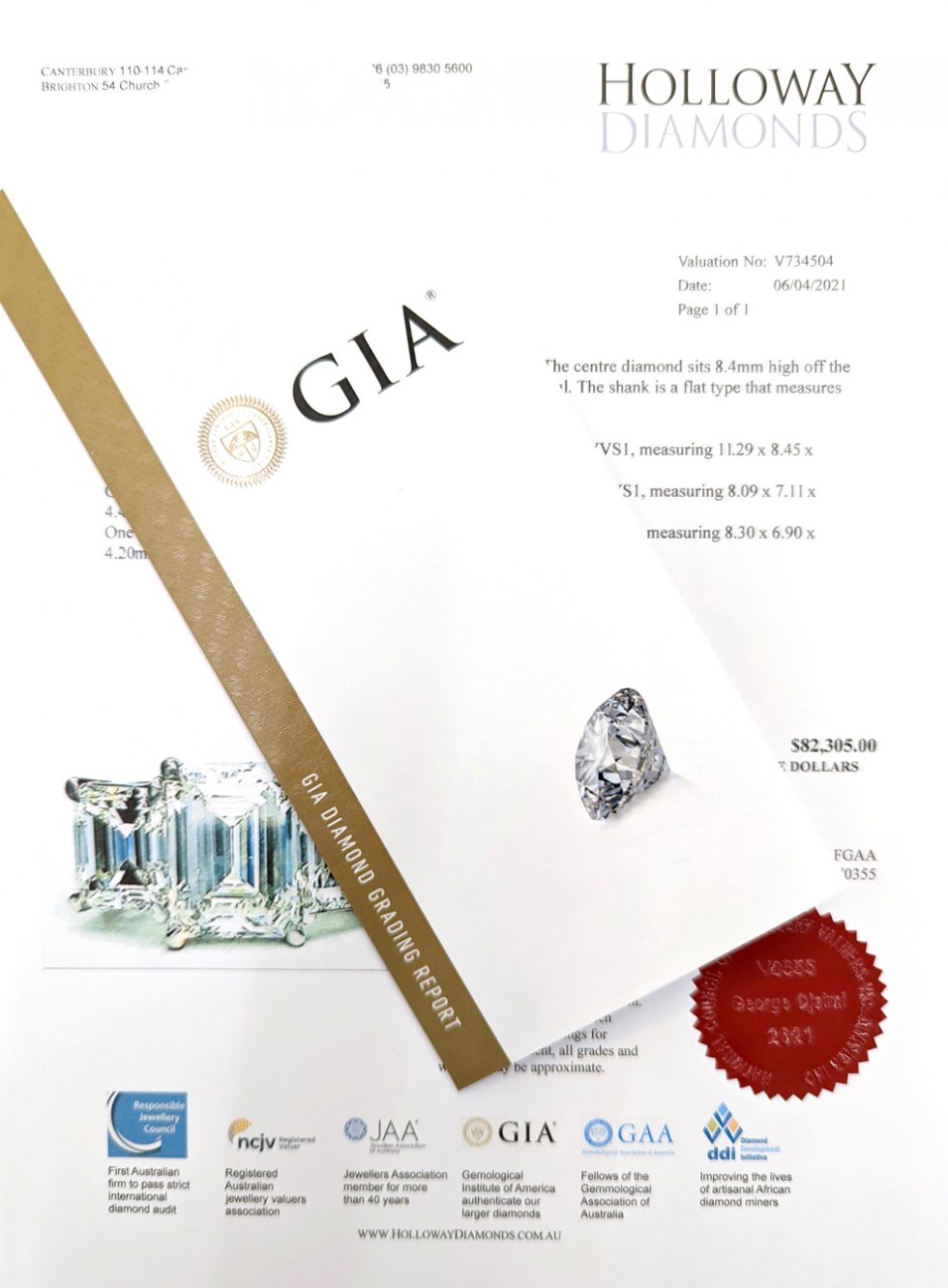 Appraisals - Holloway Diamonds
