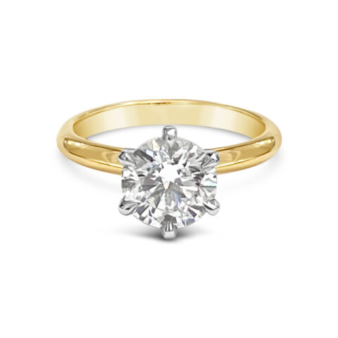 Round Solitaire Diamond Engagement Ring - Holloway Diamonds
